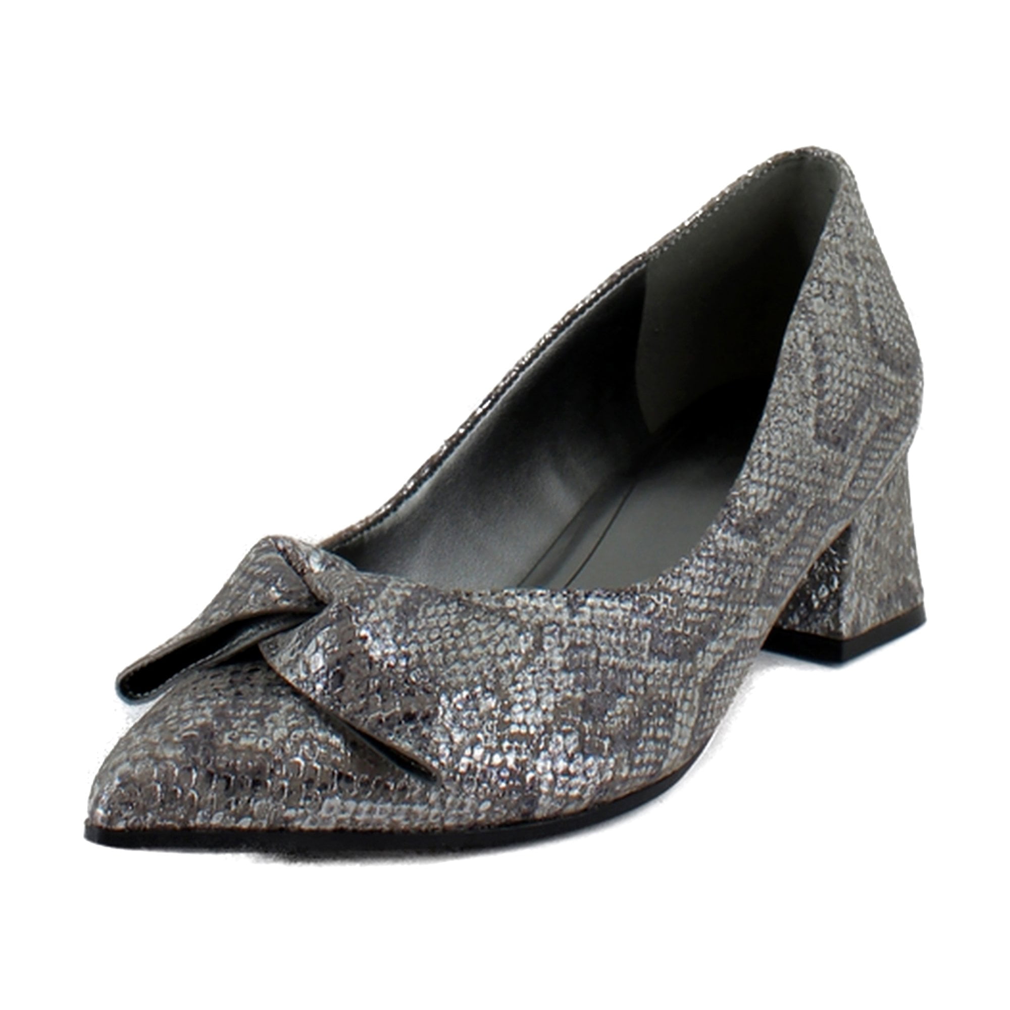 Naturalizer Mavis Women's Heels Silver Metallic Snake Size 6.5 M ...