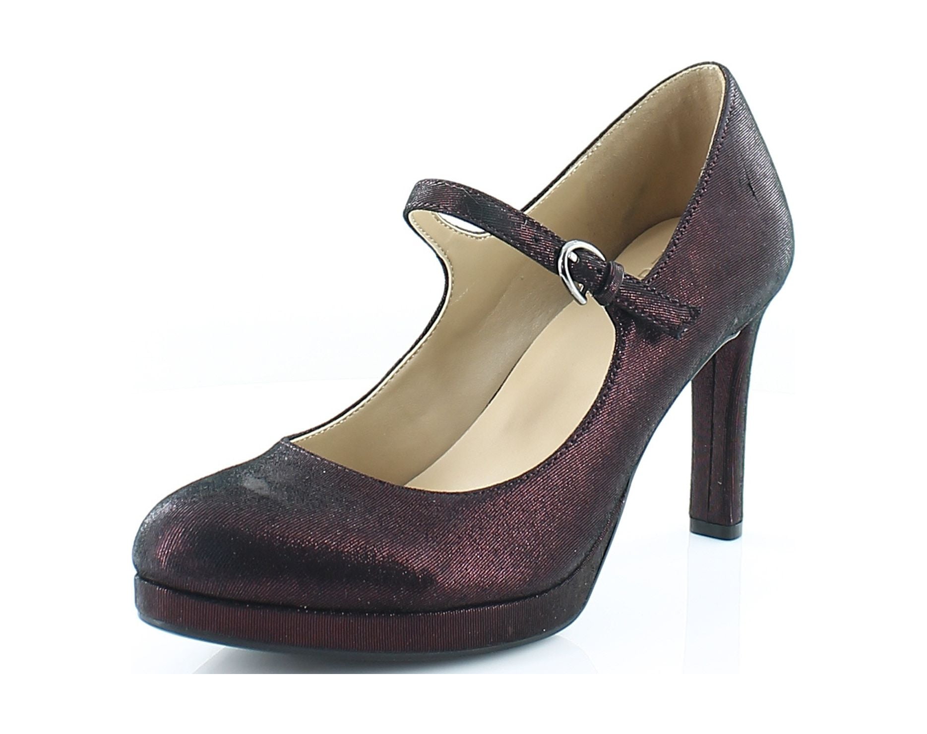 Naturalizer Talissa Women's Heels Cabernet Sauvignon Metallic Leather ...