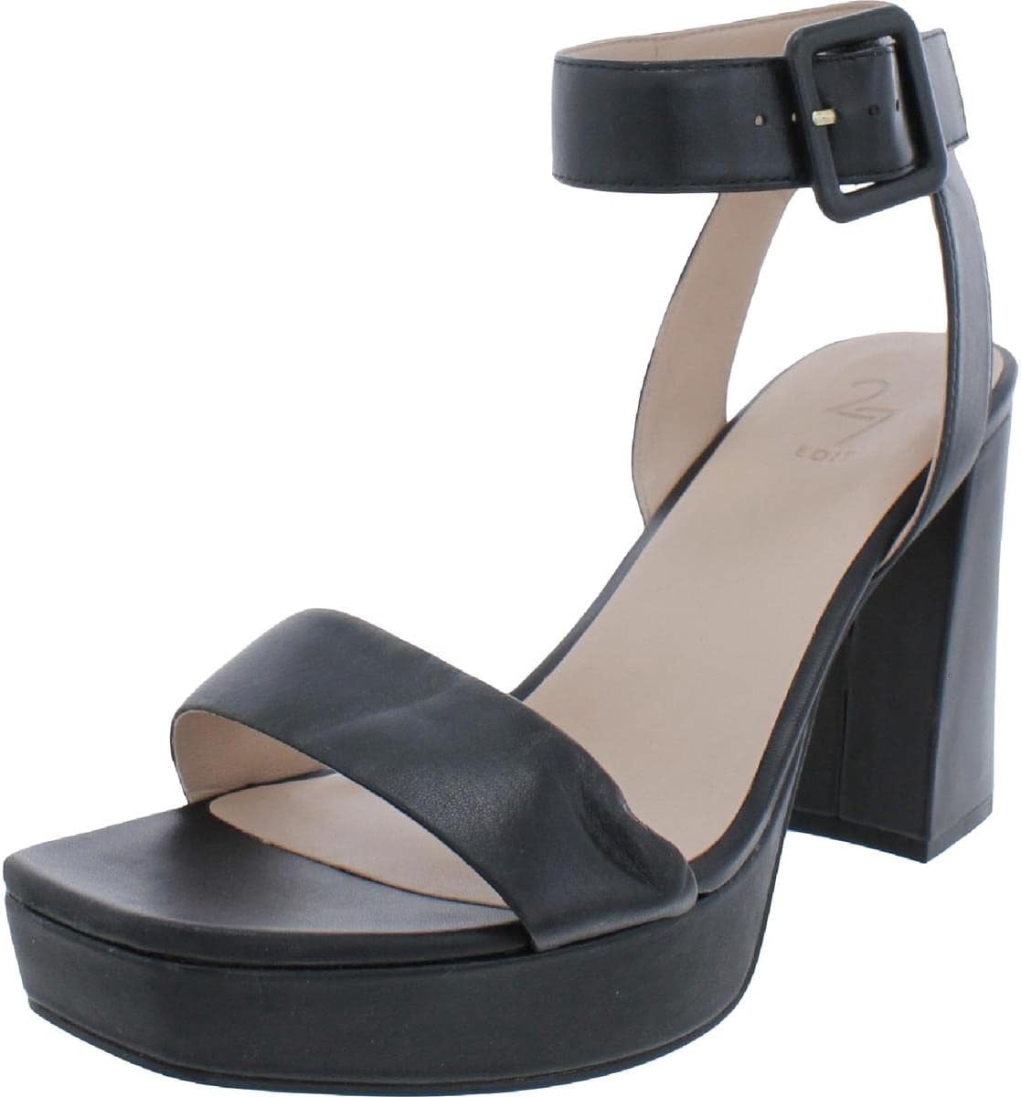 Naturalizer Women's 27 Edit Jaselle Heeled Sandal Black Leather 1 8M ...
