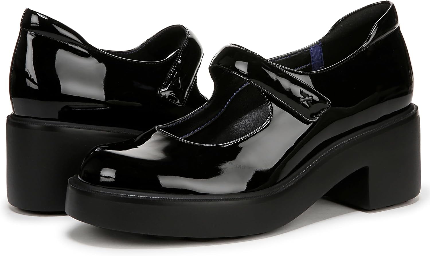 Naturalizer Women's Amanda Mary Jane Platform Pump Black Patent 9M ...