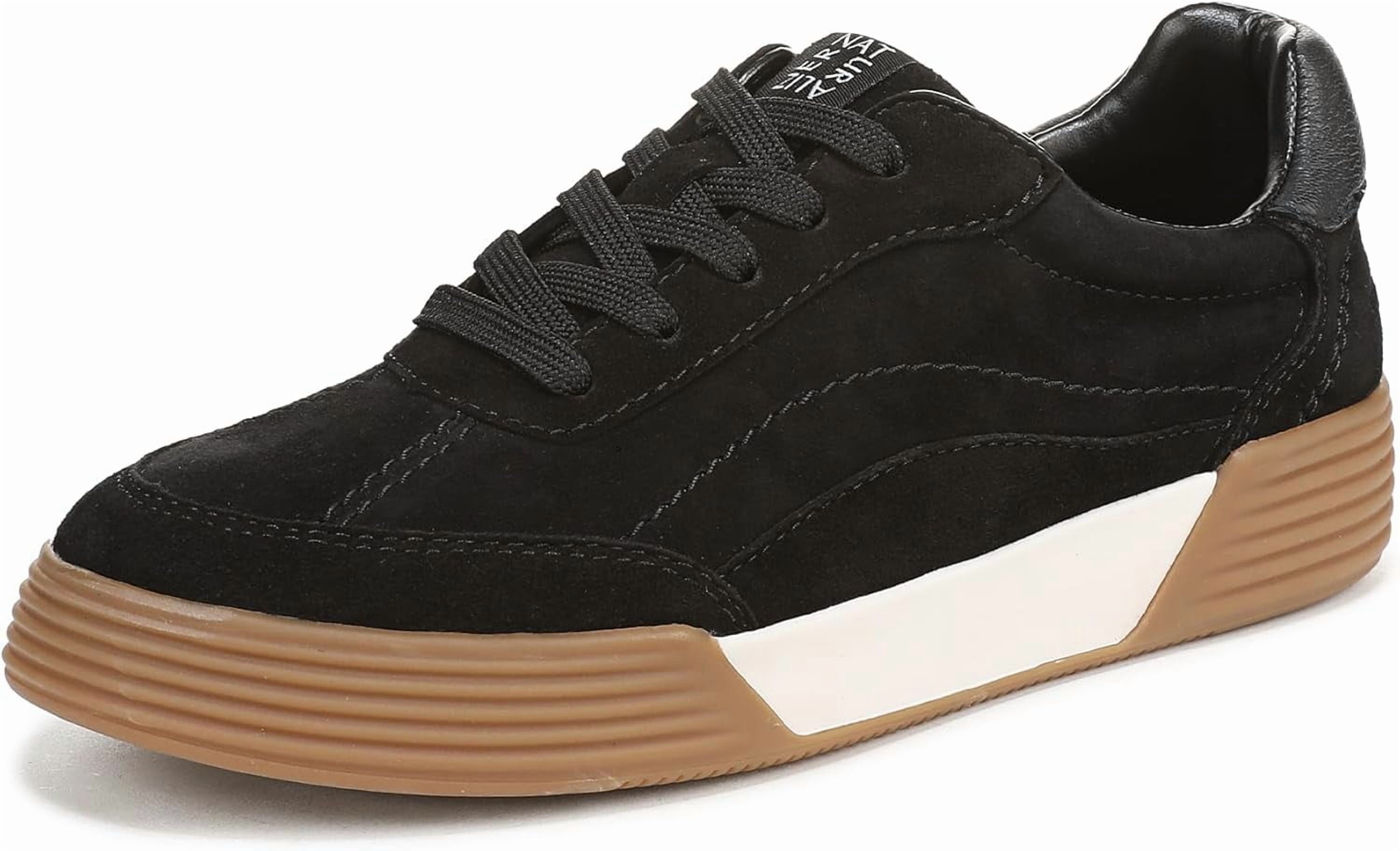 Naturalizer Women's Cami Lace Up Sneaker Black Suede 8M - Walmart.com