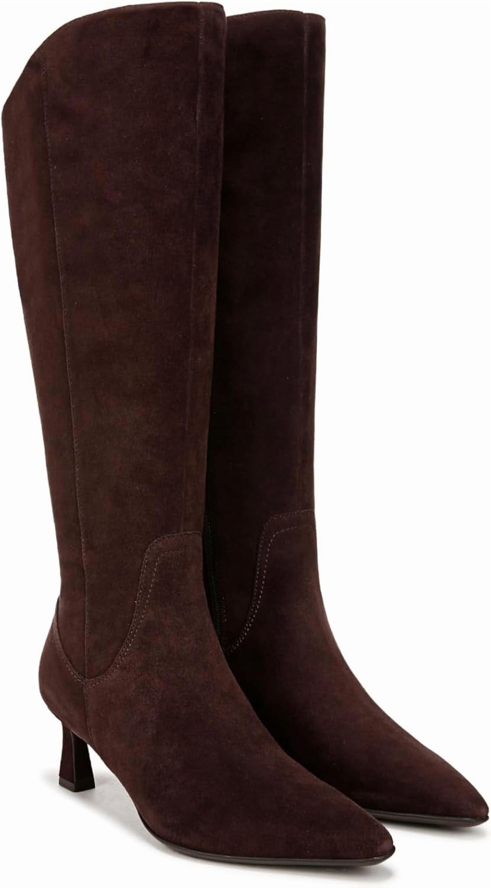Naturalizer Women's Deesha Knee High Boot Mahogany Brown Suede 10M ...