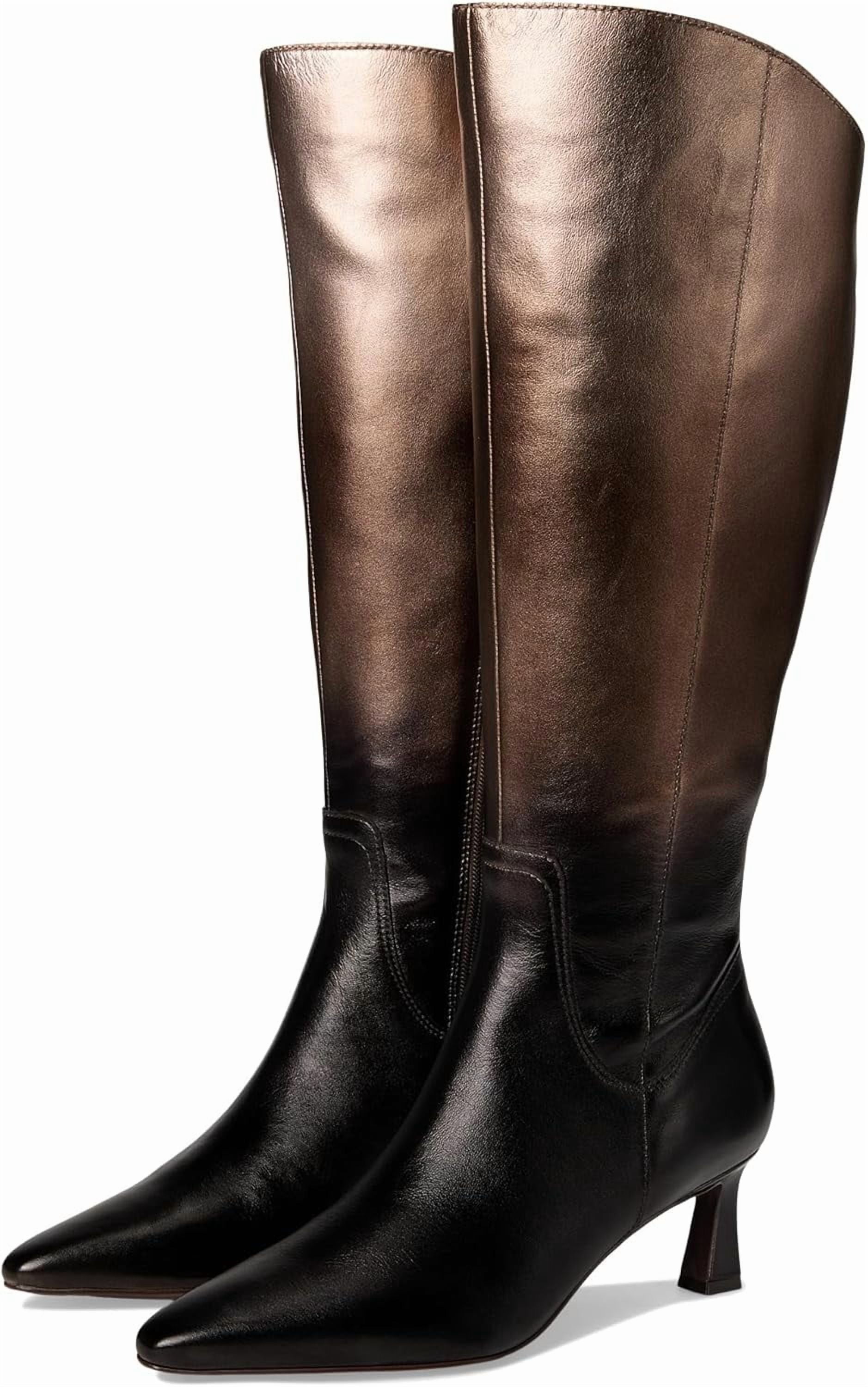 Naturalizer Women's Deesha Knee High Boot Unity Metallic Leather Wide ...