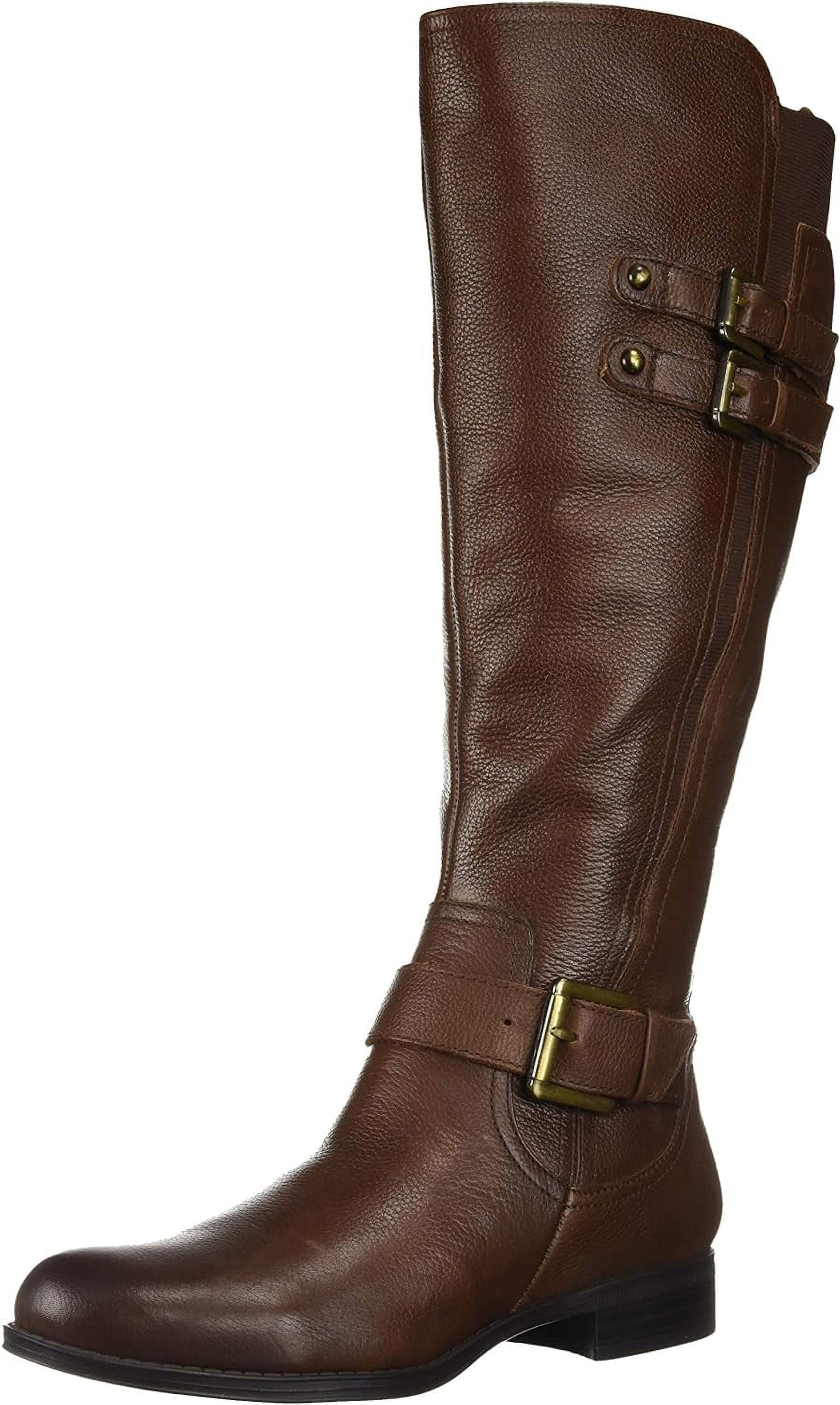 Naturalizer Women's Jessie Knee High Boots Chocolate Wide Calf 4M ...