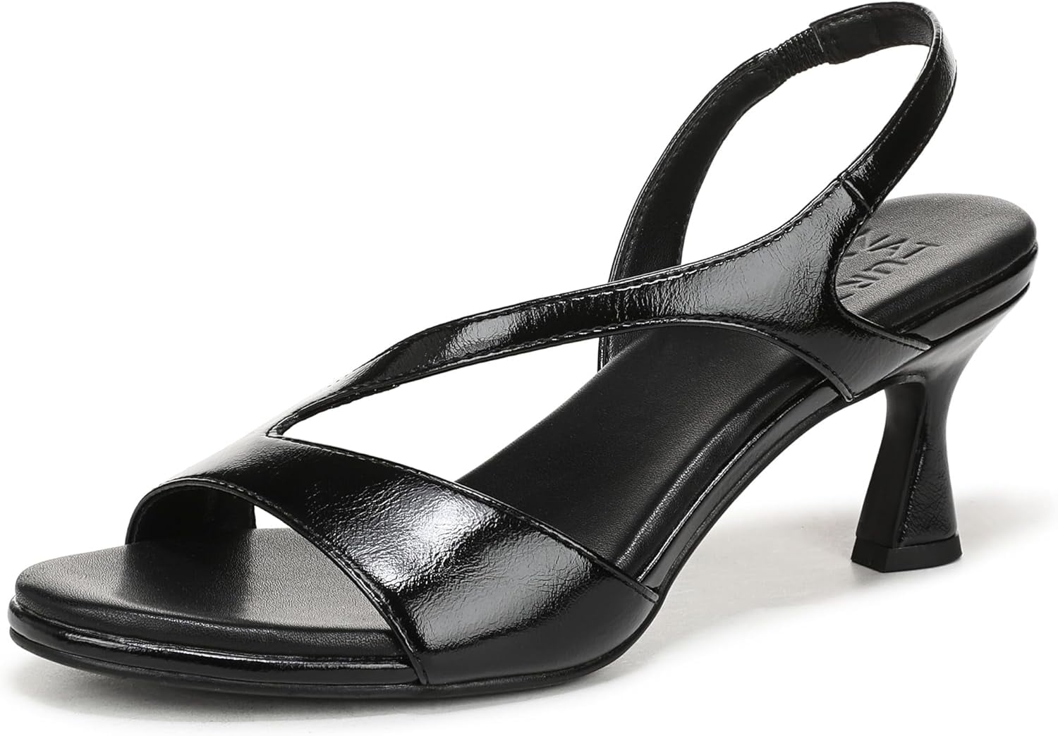 Naturalizer Women's Joriana Slingback Heeled Sandal Black 9M - Walmart.com