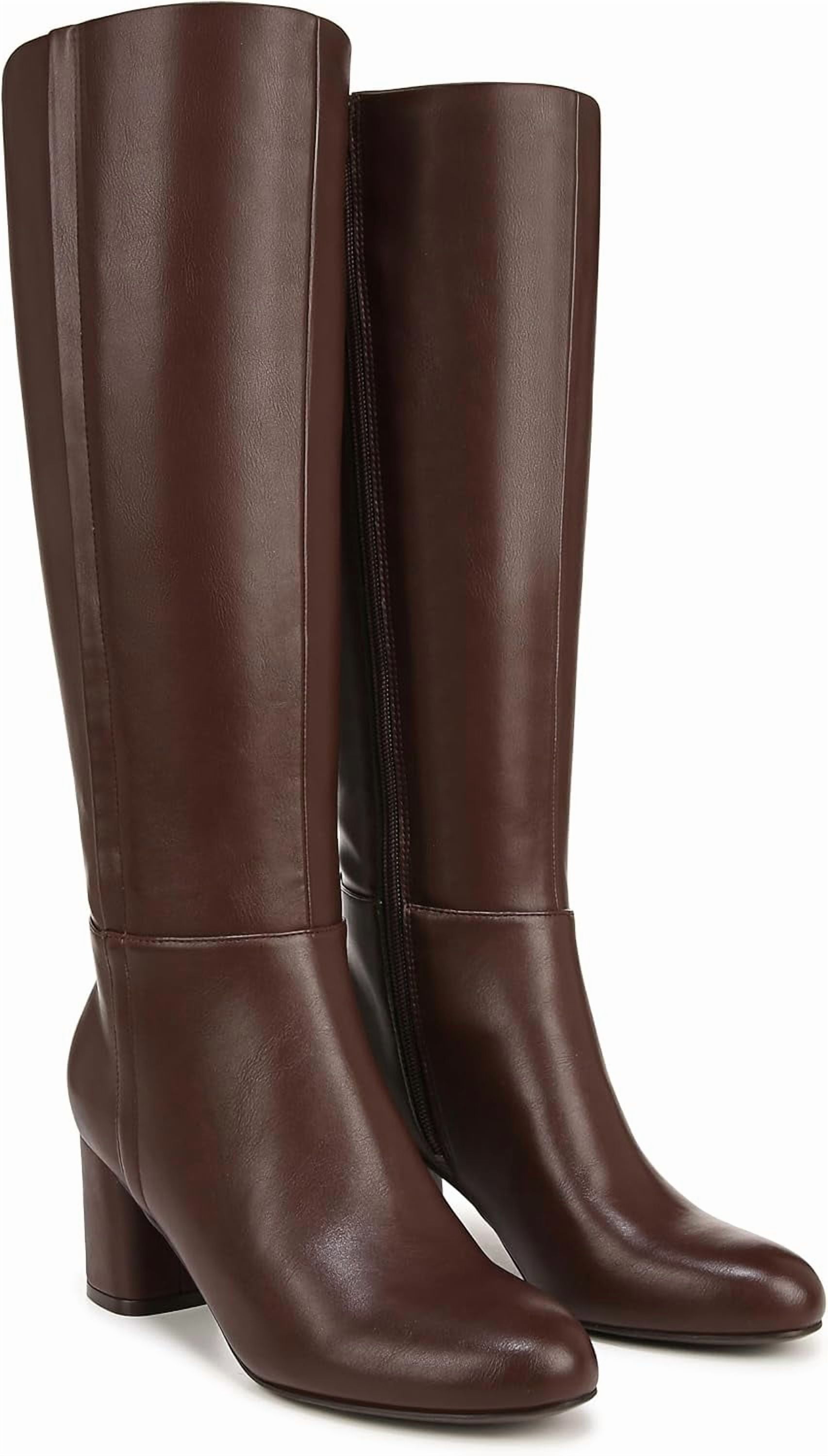 Naturalizer Women's Loving Knee High Boot Brown Smooth 9W - Walmart.com