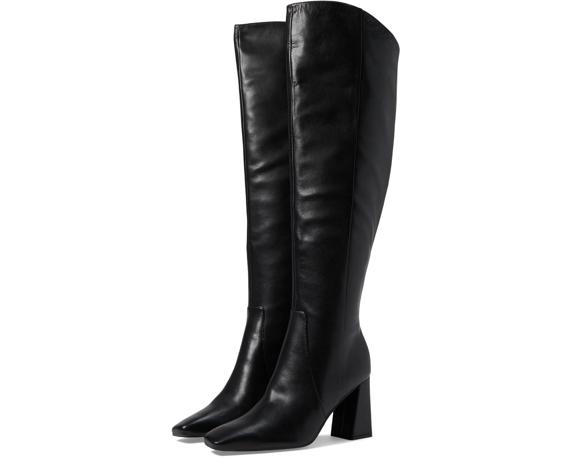 Naturalizer Womens Lyric Over The Knee Boot - Wide Calf, Black Leather ...