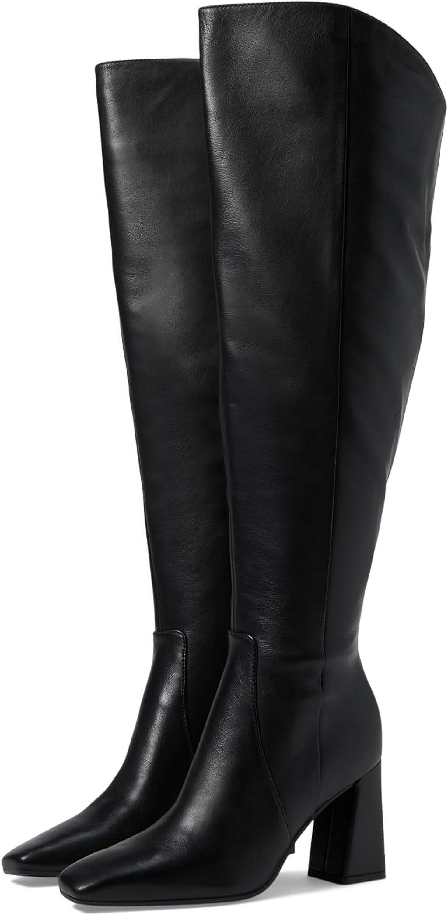 Naturalizer Womens Lyric Over The Knee Boot - Wide Calf, Black Leather ...
