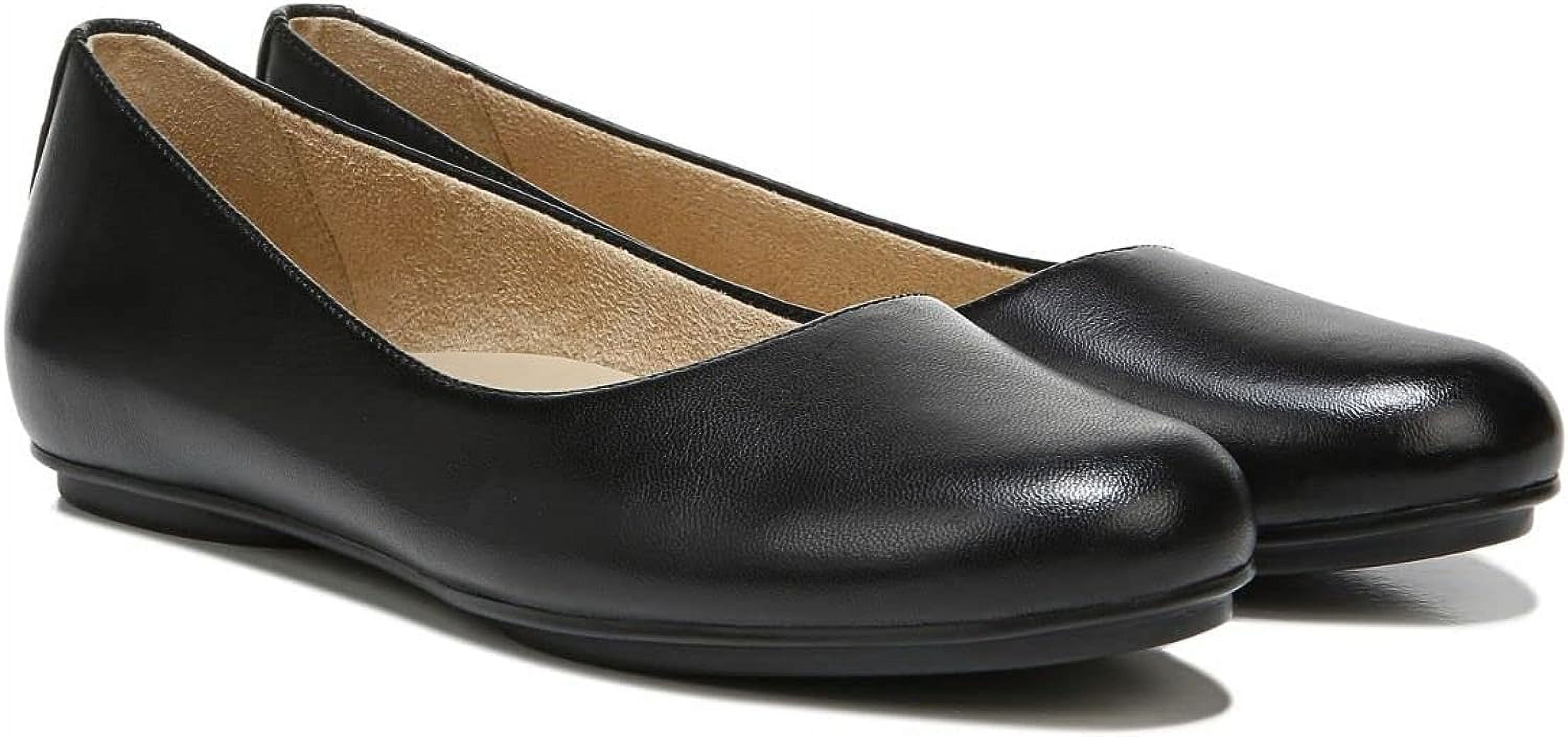 Naturalizer Women's Maxwell Round Toe Slip-On Ballet Flats Black ...