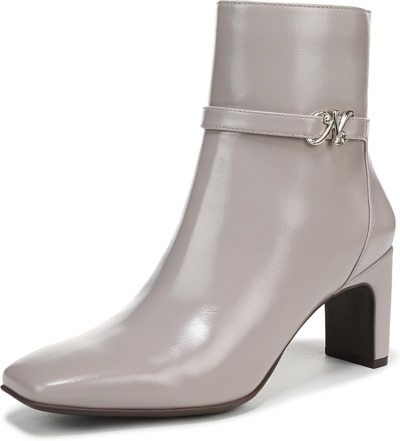 Naturalizer Women's Nanette Ankle Bootie Soft Milk Grey 9M - Walmart.com
