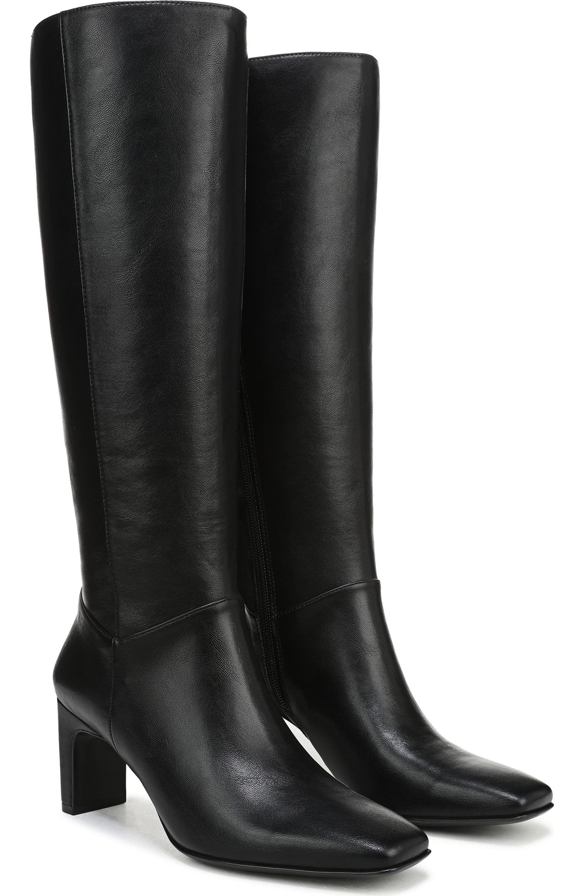 Naturalizer Women's Nona Knee High Boot Black Wide Calf 11M - Walmart.com
