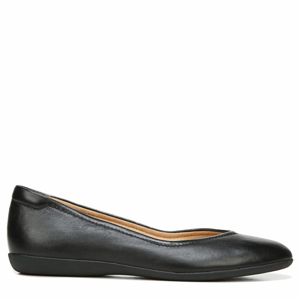 Naturalizer Women's Vivienne Ballet Flats Black Leather 9M - Walmart.com