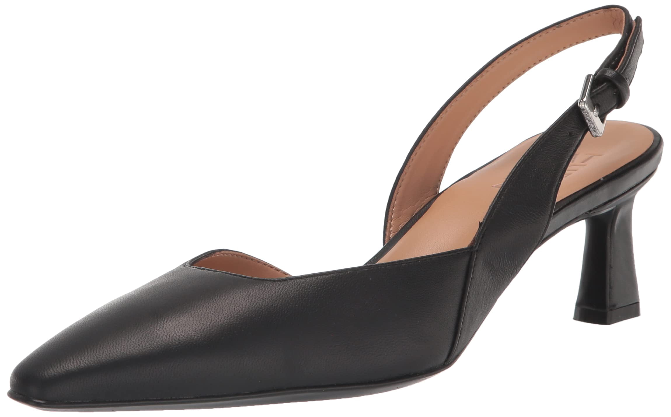 Naturalizer Womens Dalary Slingback Pump Black Leather 5 M - Walmart.com