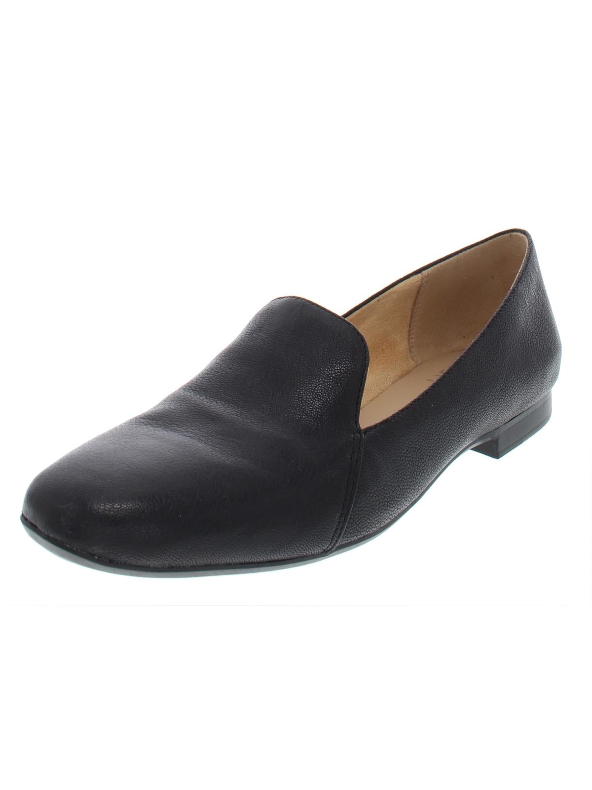 Naturalizer Womens Emiline Leather Slip On Loafers Black 8 Medium (B,M ...
