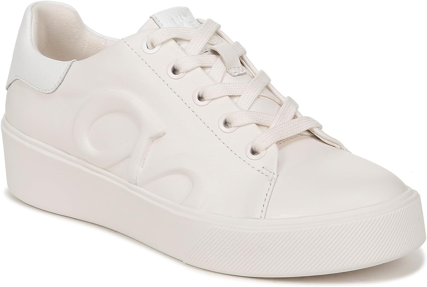 Naturalizer Womens Morrison Logo Lace Up Sneaker Warm White/White ...