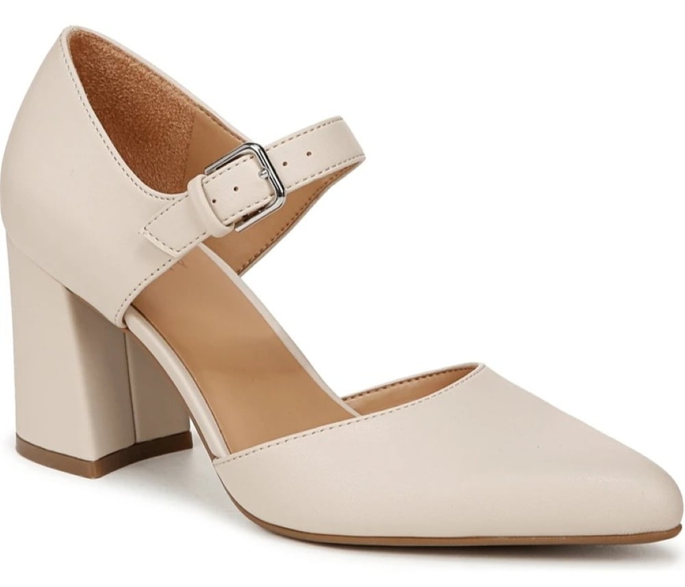 Naturalizer Womens Pixie Mary Jane High Heel Pumps Porcelain 10M - Walmart.com