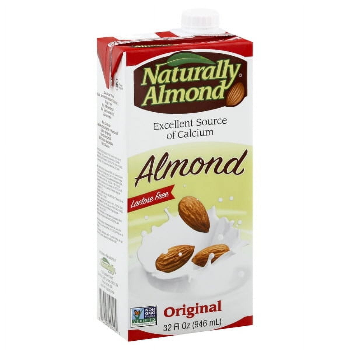 Naturally Brand Almond Milk Original, Lactose Free, Includes One Shelf ...