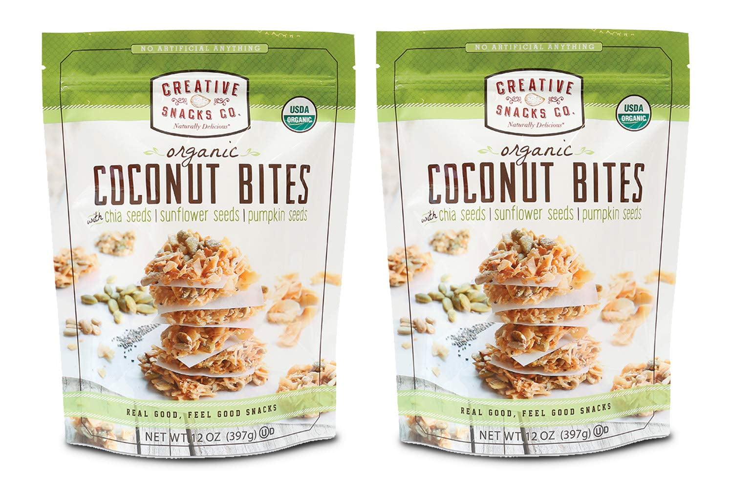 Naturally Delicious Organic Coconut Bites with Chia, Sunflower Pumpkin ...