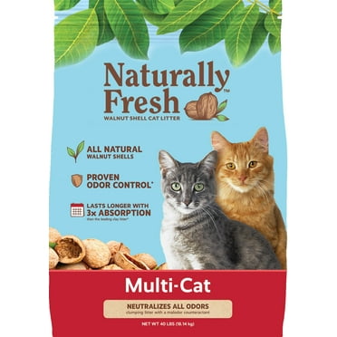 Naturally Fresh Walnut Shell, Quick-Clumping Cat Litter, 14 lb. Bag ...