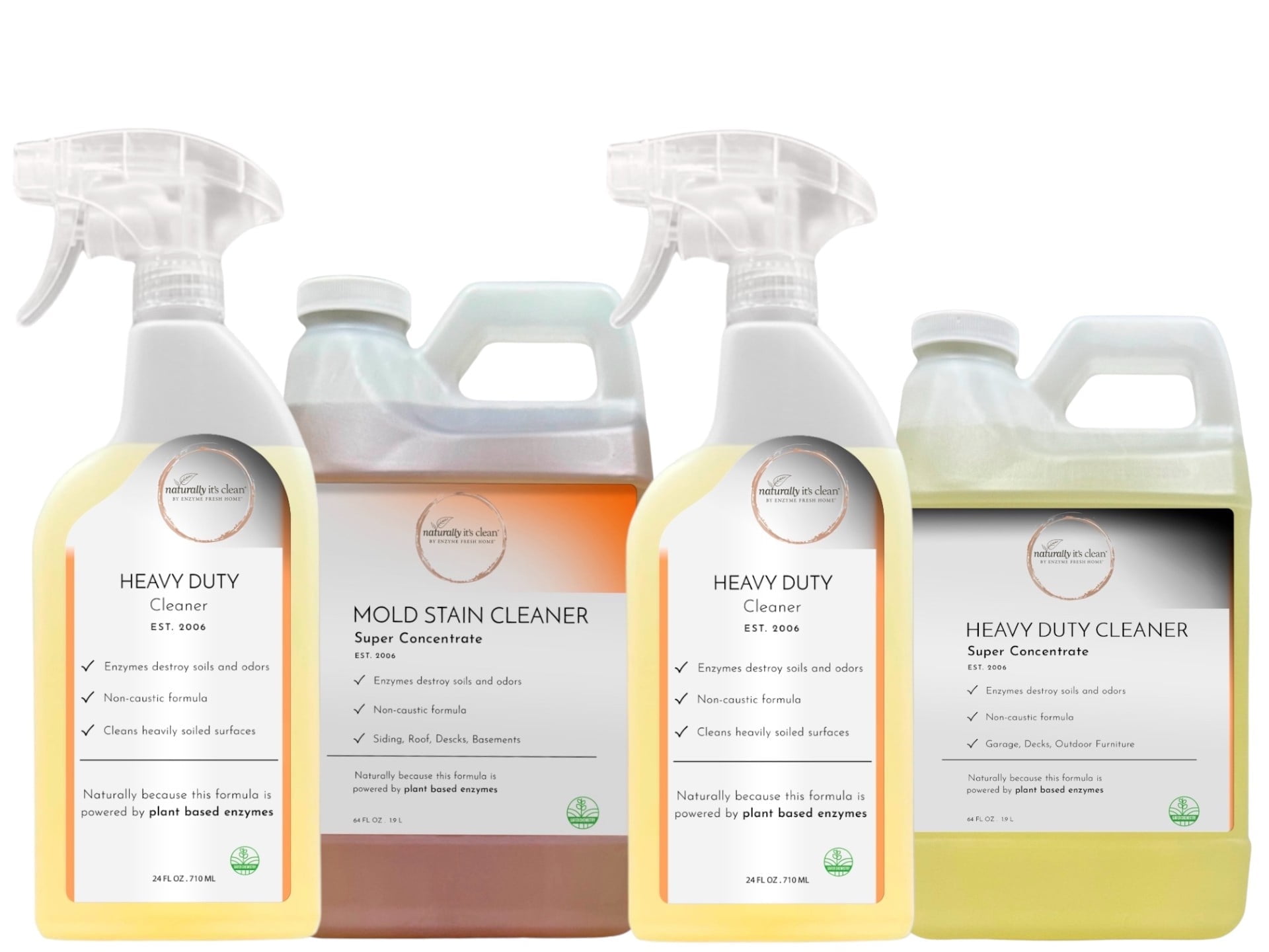 Naturally It's Clean 64 Oz All Purpose Plant-Based Enzyme Blend Cleaner ...