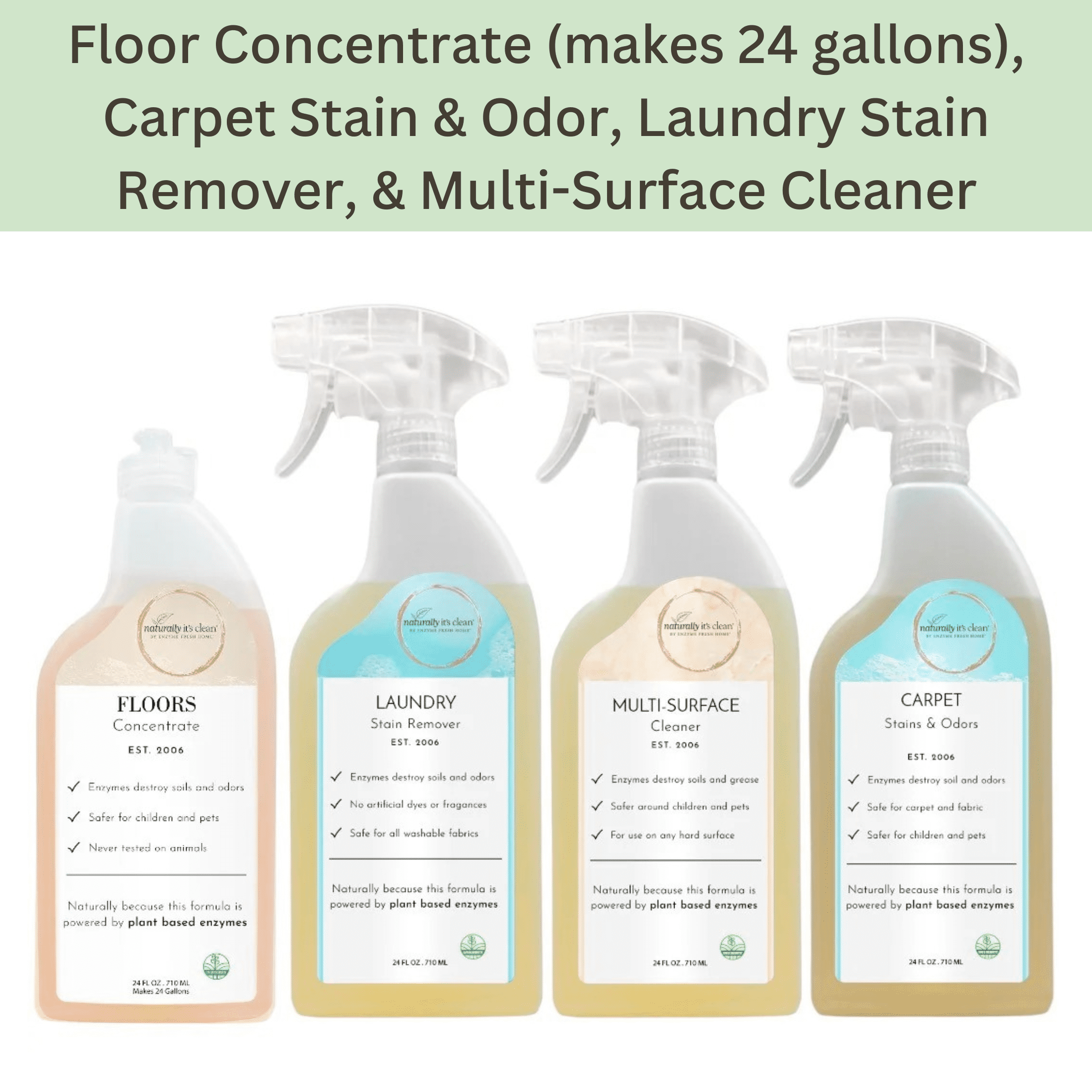 Naturally It’s Clean Essentials Starter Kit – 4 Pack | Multi-Surface ...