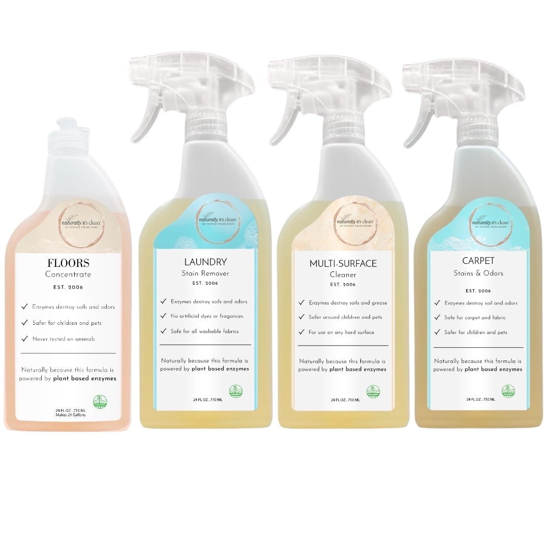 Naturally It's Clean Essentials Starter Kit - 4 Pack - Walmart.com