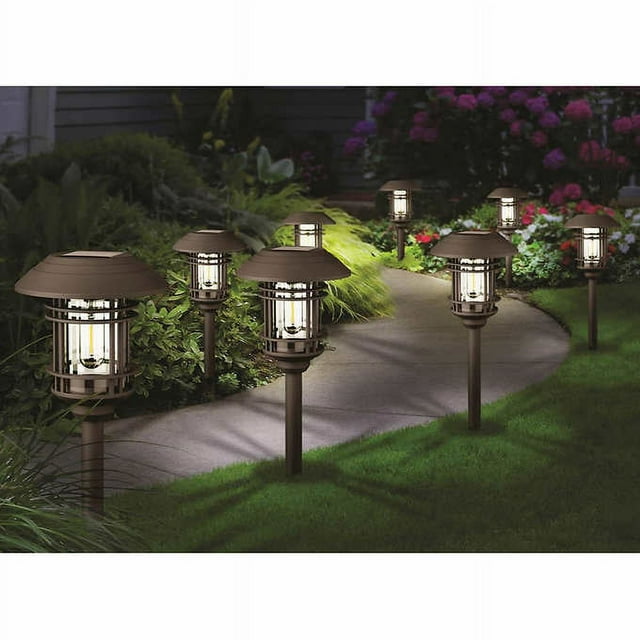 Naturally Large Solar Large Pathway Lights, 8-pack - Walmart.com