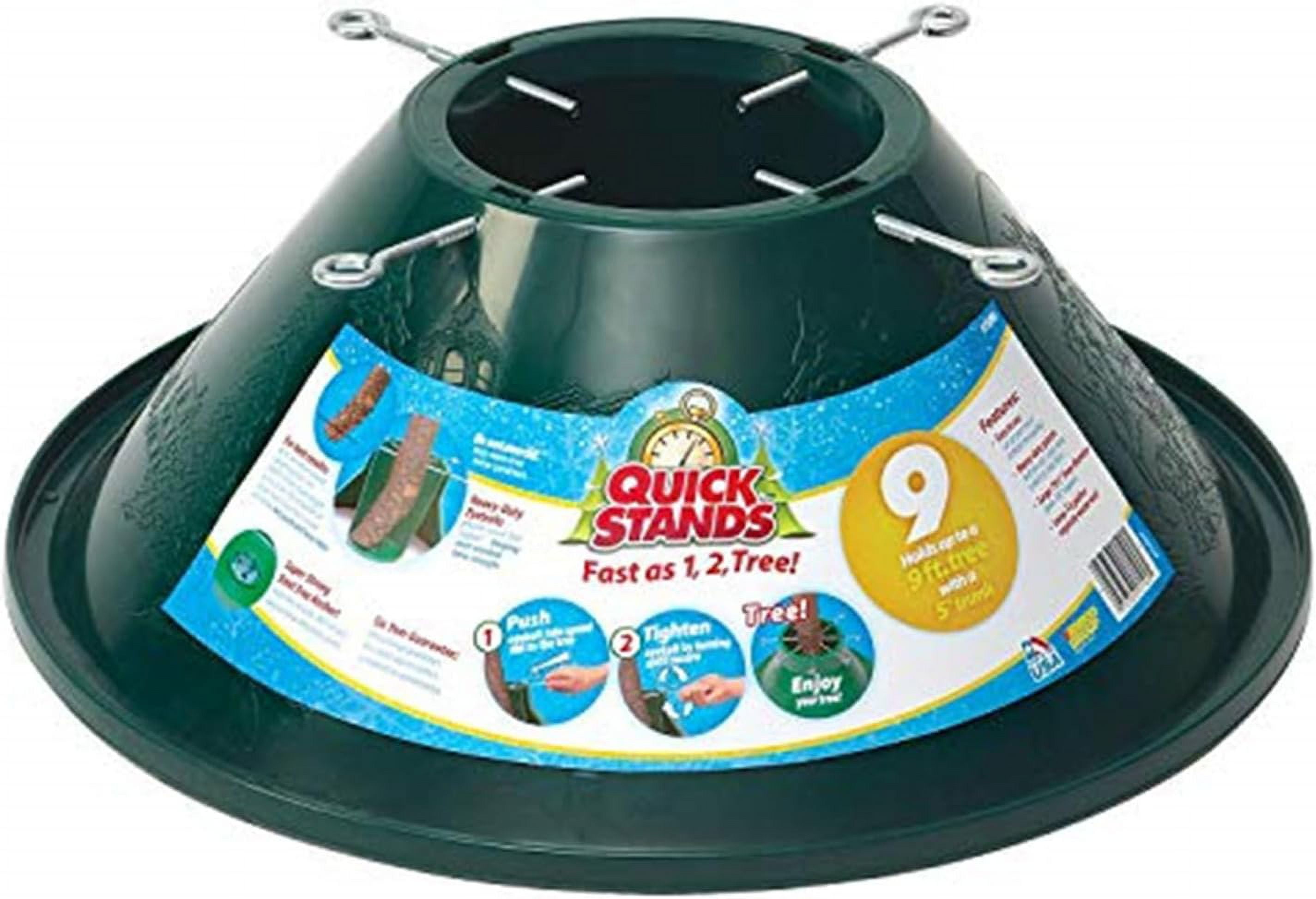 Naturally Nice 9 Poly Tree Stand - Fast Setup - Holds 9' Tree with 5 ...