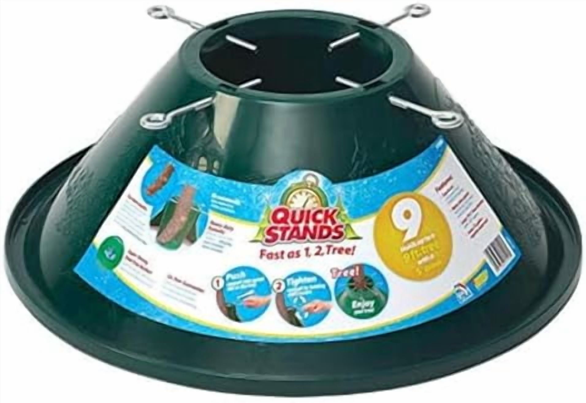 Naturally Nice 9 Poly Tree Stand - Fast Setup - Holds 9' Tree with 5 ...