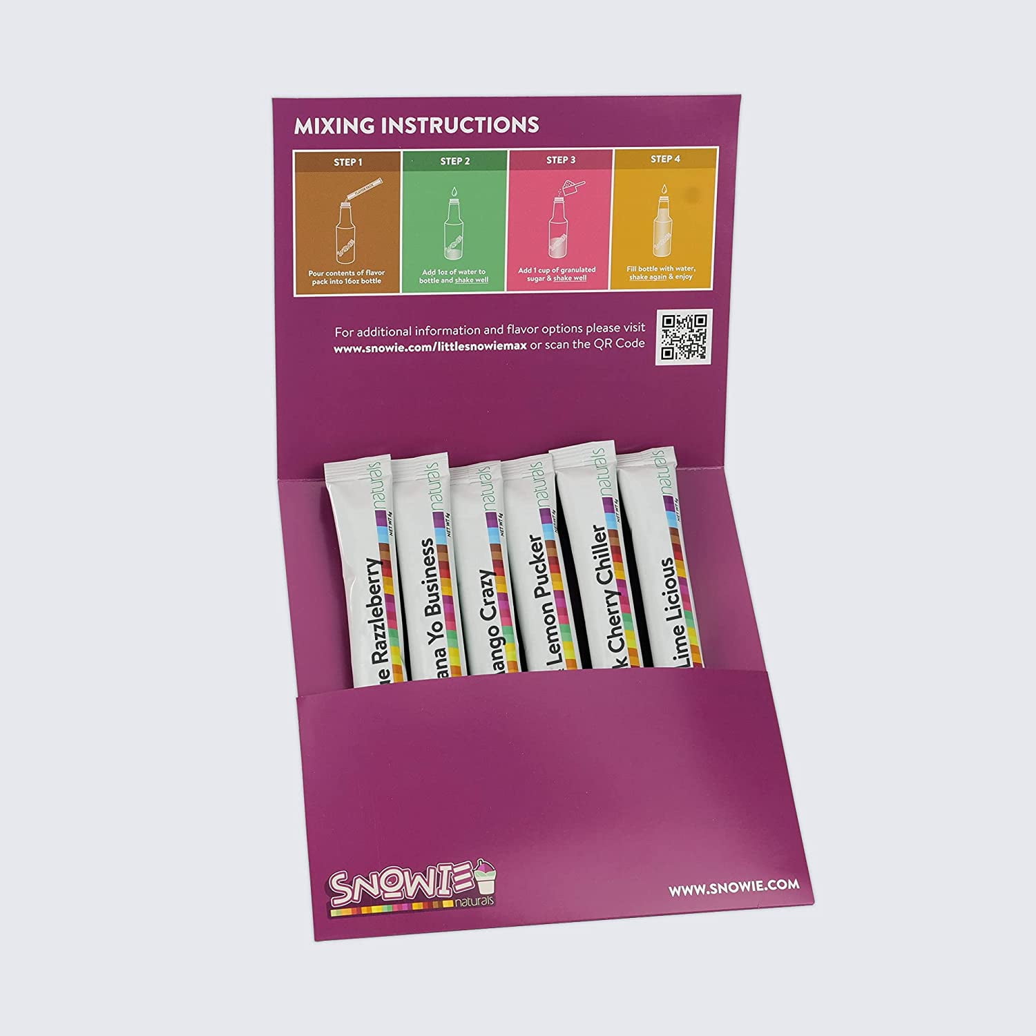 Naturals Natural Shaved Ice Flavor Syrup Powders 6 Pint Pack Sweet ...