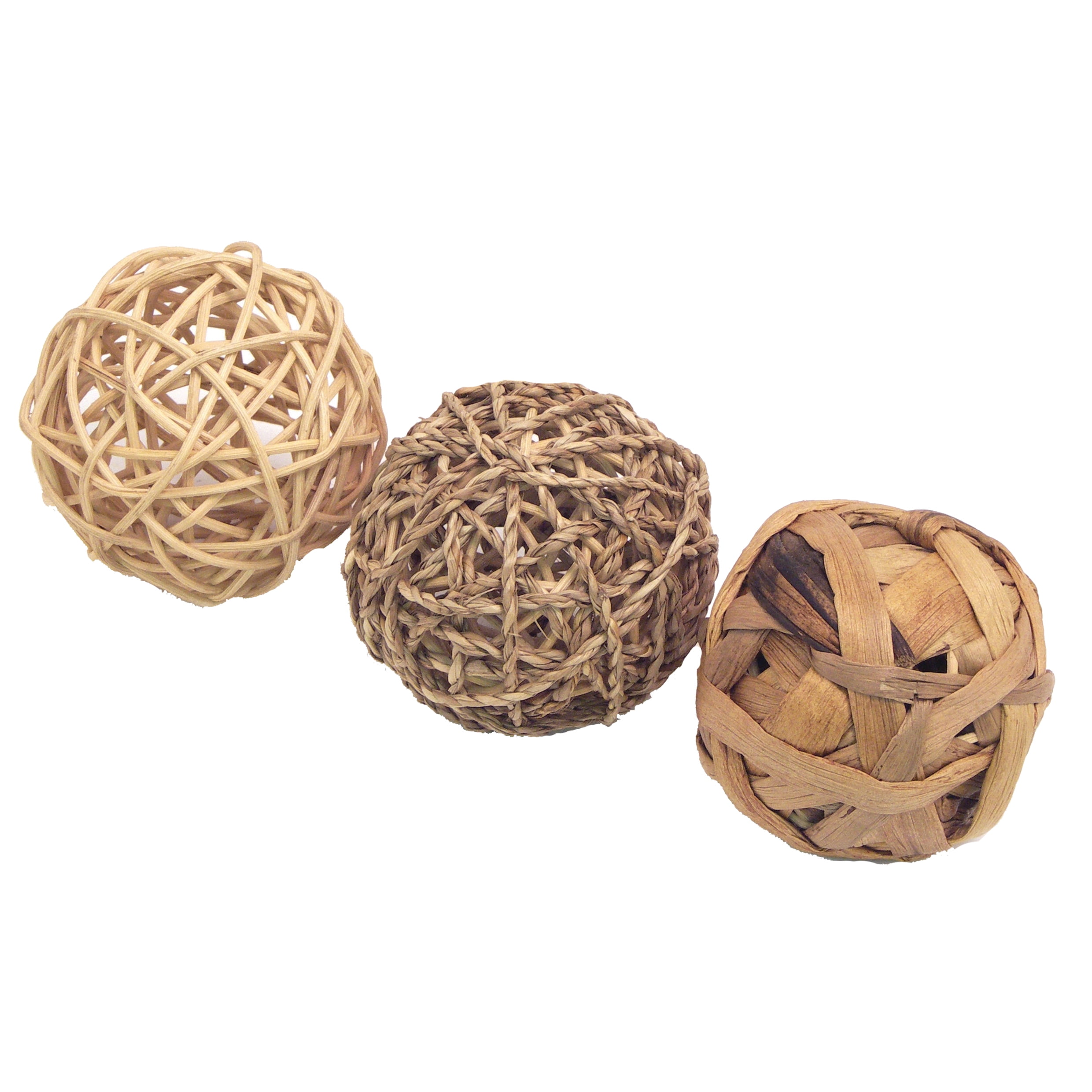 Naturals Rosewood Trio of Fun Balls Animal Toy, Small - Walmart.com