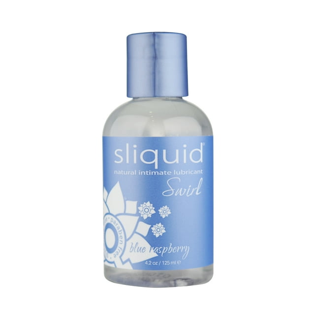 Sliquid Naturals Swirl - Water Based Flavored Lubricant - Blue ...