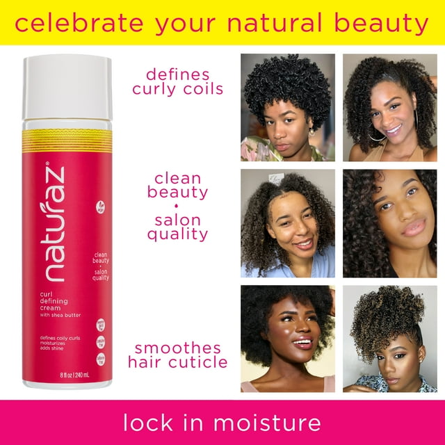 Naturaz Medium Hold Moisturizing Curl Defining Styling Cream w/Shea ...