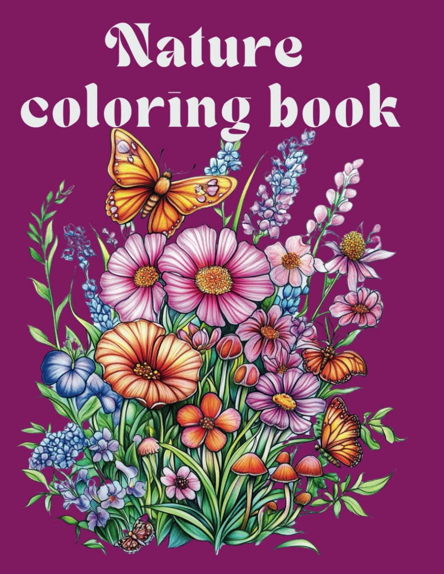 Nature: Adult Coloring Book for Women with Nature Scenes Adult Calming ...