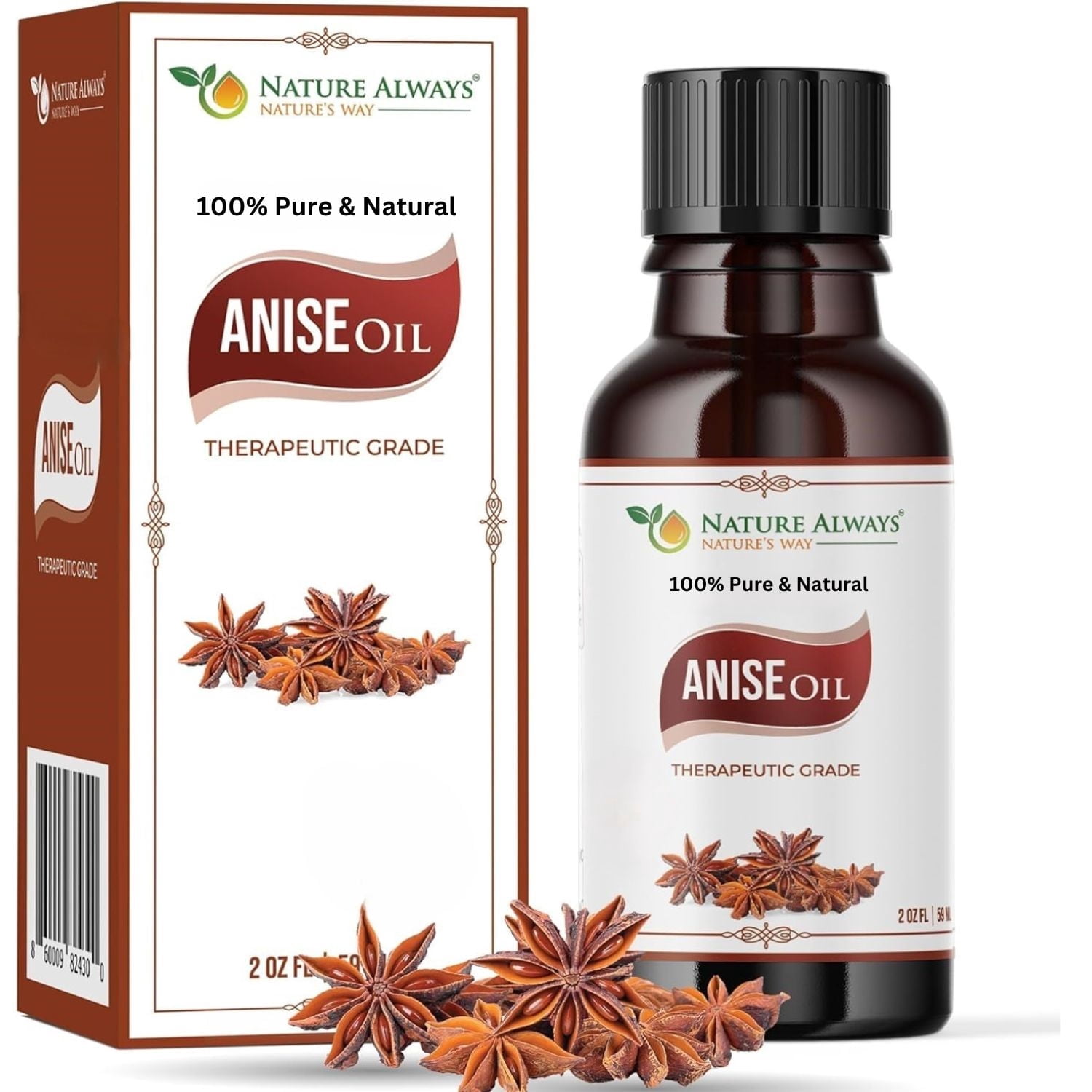 Nature Always - USDA Certified Organic Anise Essential Oil | Non-GMO ...