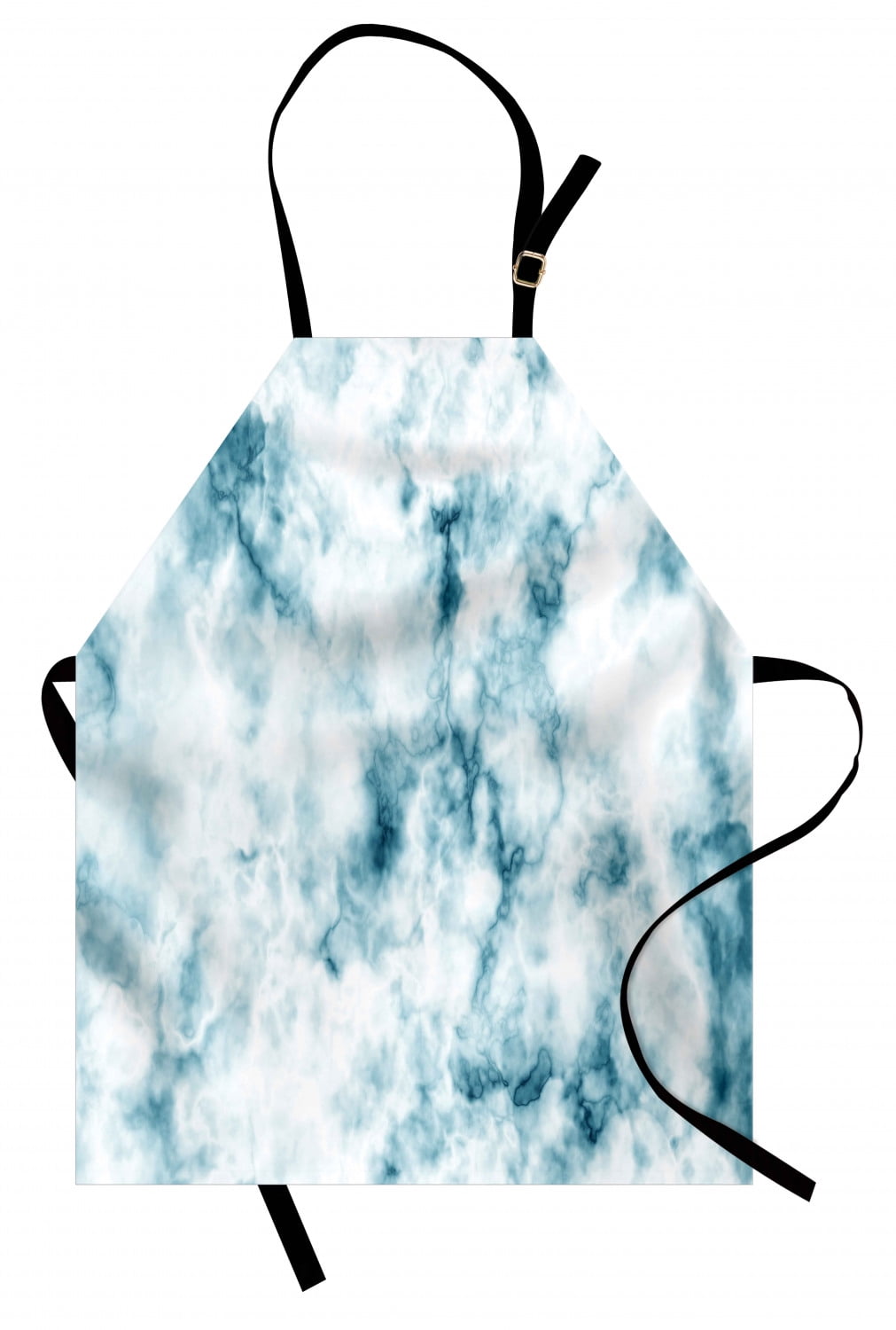 Nature Apron Fluffy Cloud Skyline Like Marble Motif with Grunge and ...