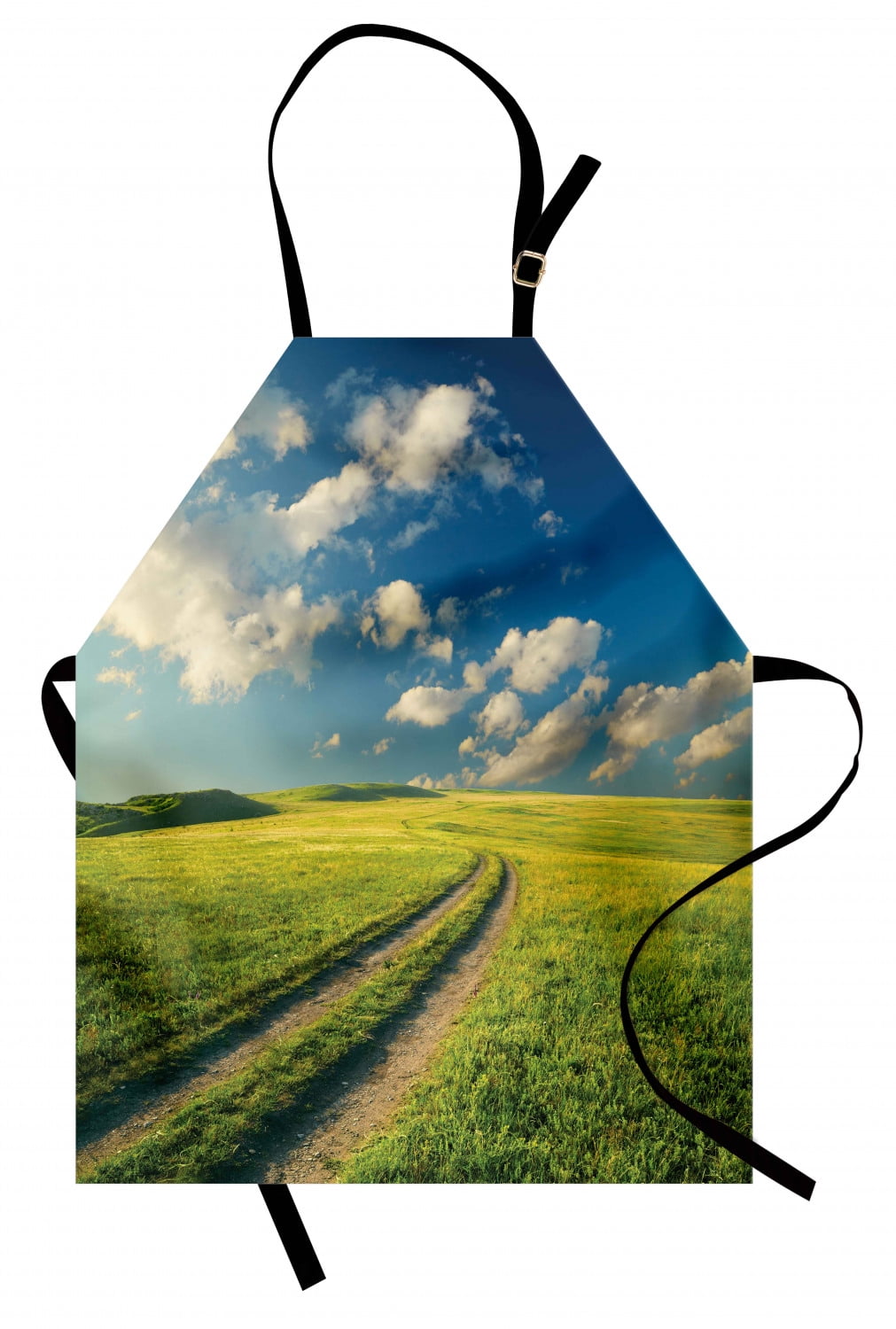 Nature Apron Grass Path Clouds Sky Serene Sun Spring Rural Country ...
