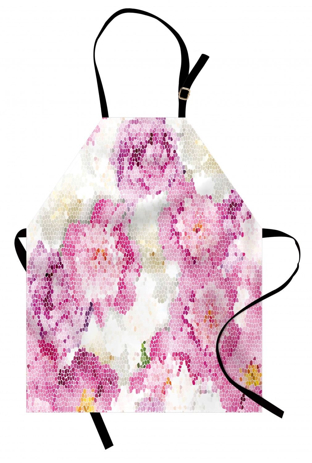 Nature Apron Spring Themed Mosaic Texture Peony Flowers Artistic Floral ...