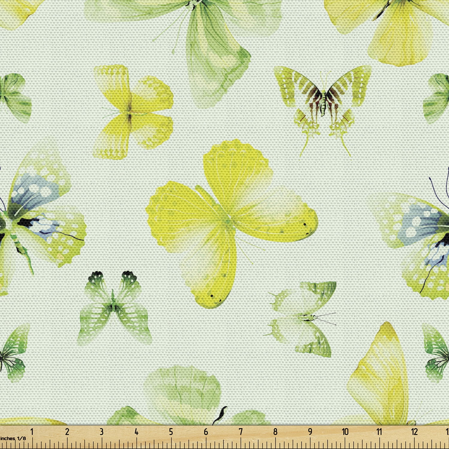 Ambesonne Nature Art Fabric by the Yard Upholstery, Outdoor Natural ...