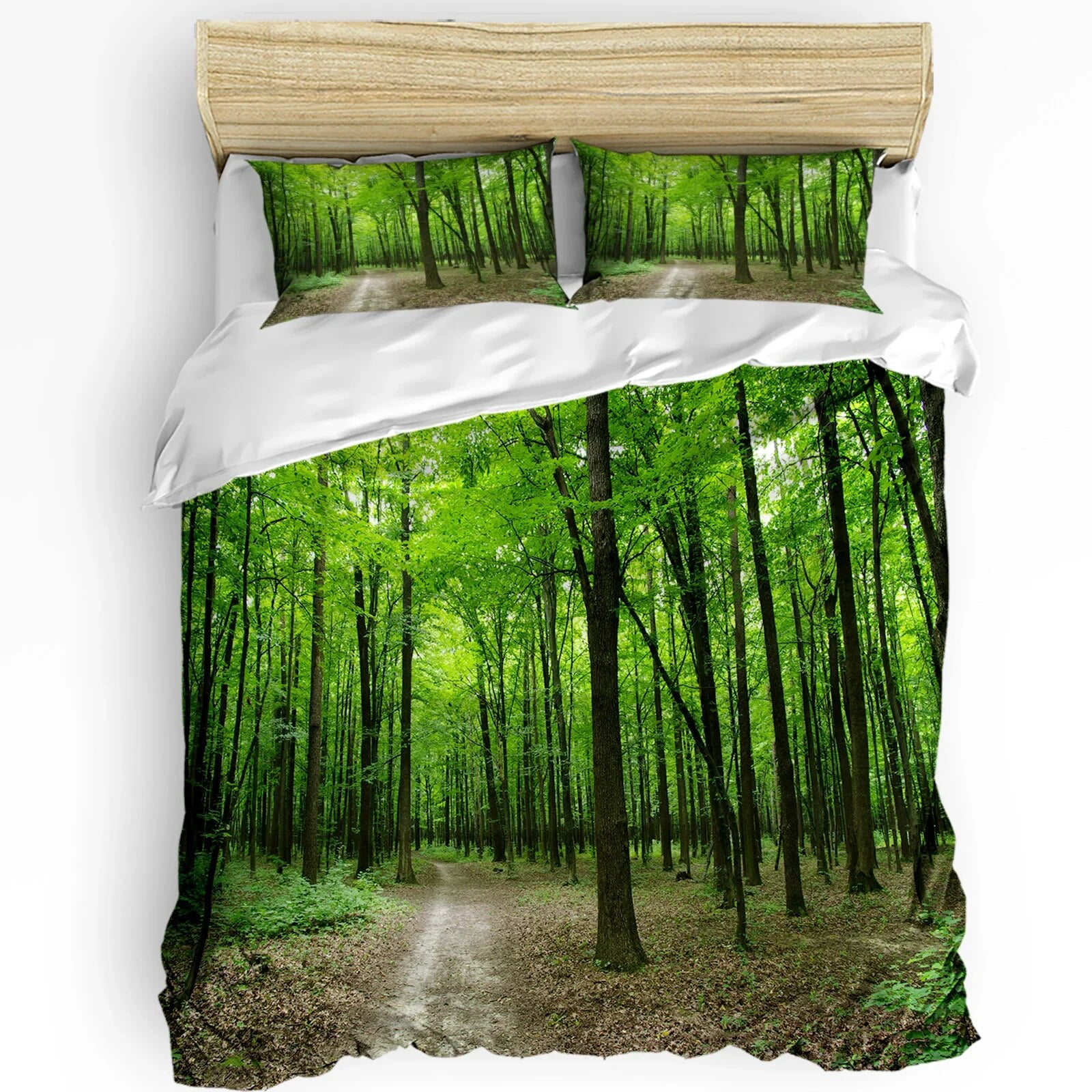 Nature Bedding Set For Bedroom Bed Home Birds Flying over Twiggy Tree ...