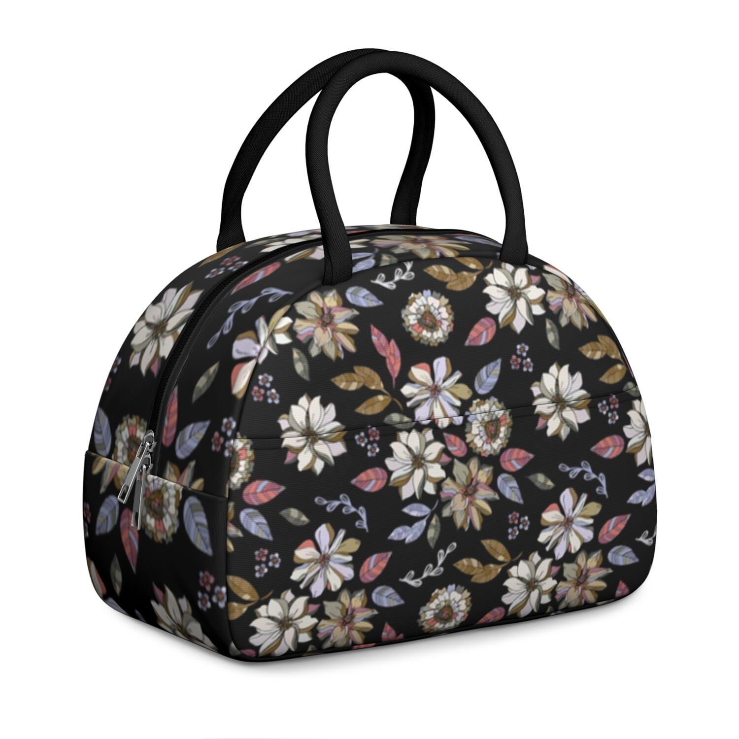 Nature Bloom Lunch Bag – Floral Insulated Tote with Botanical Aesthetic Design, Leakproof and ...