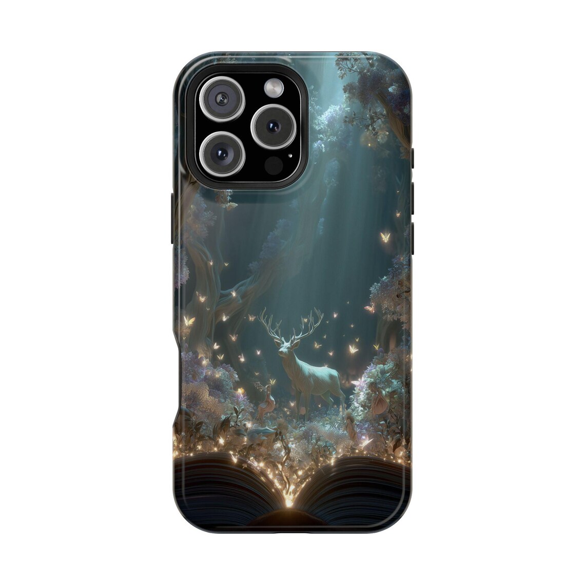 Nature Book Fantasy Deer Whimsical Enchanted Forest Art Phone Case for ...