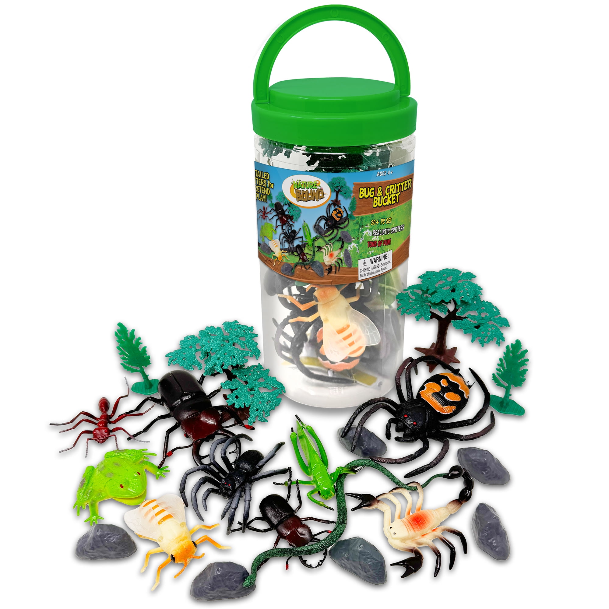 Nature Bound: Bug & Critter Bucket - 21pc Realistic Insect & Elements ...