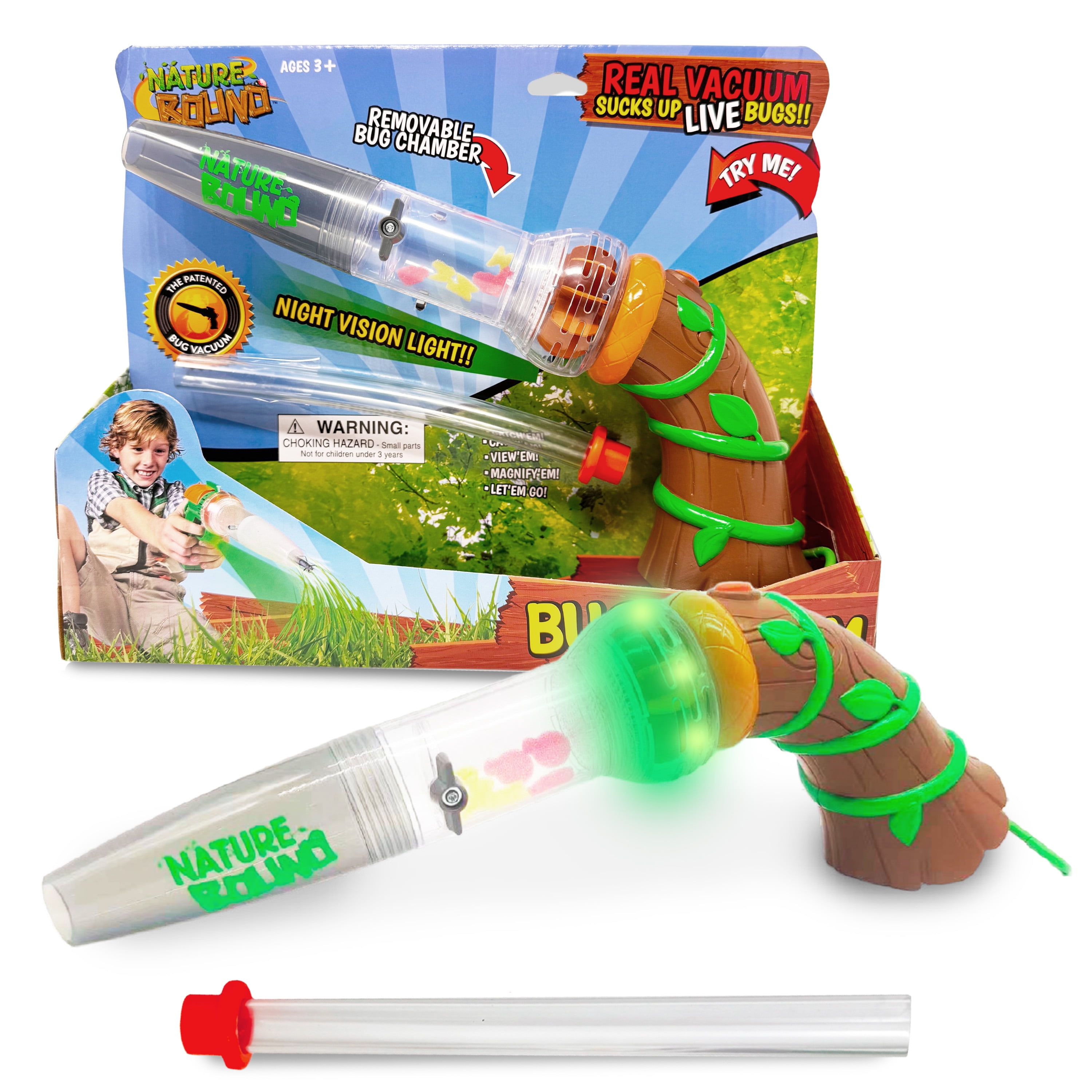 Nature Bound Bug Vacuum Catcher Kit with LED Lights, Extension Tube ...
