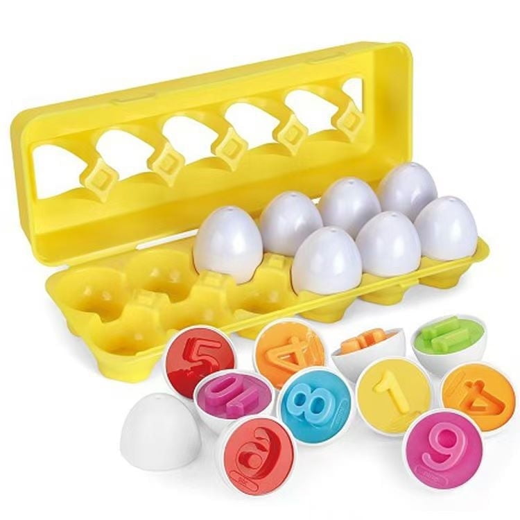 Nature Bound Matching Plastic Eggs 12 pc Set - Shape & Color Learning ...