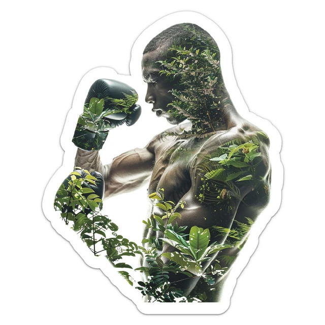 Nature Boxing Sport Sticker Phone Decal Water Bottle Stickers Car ...