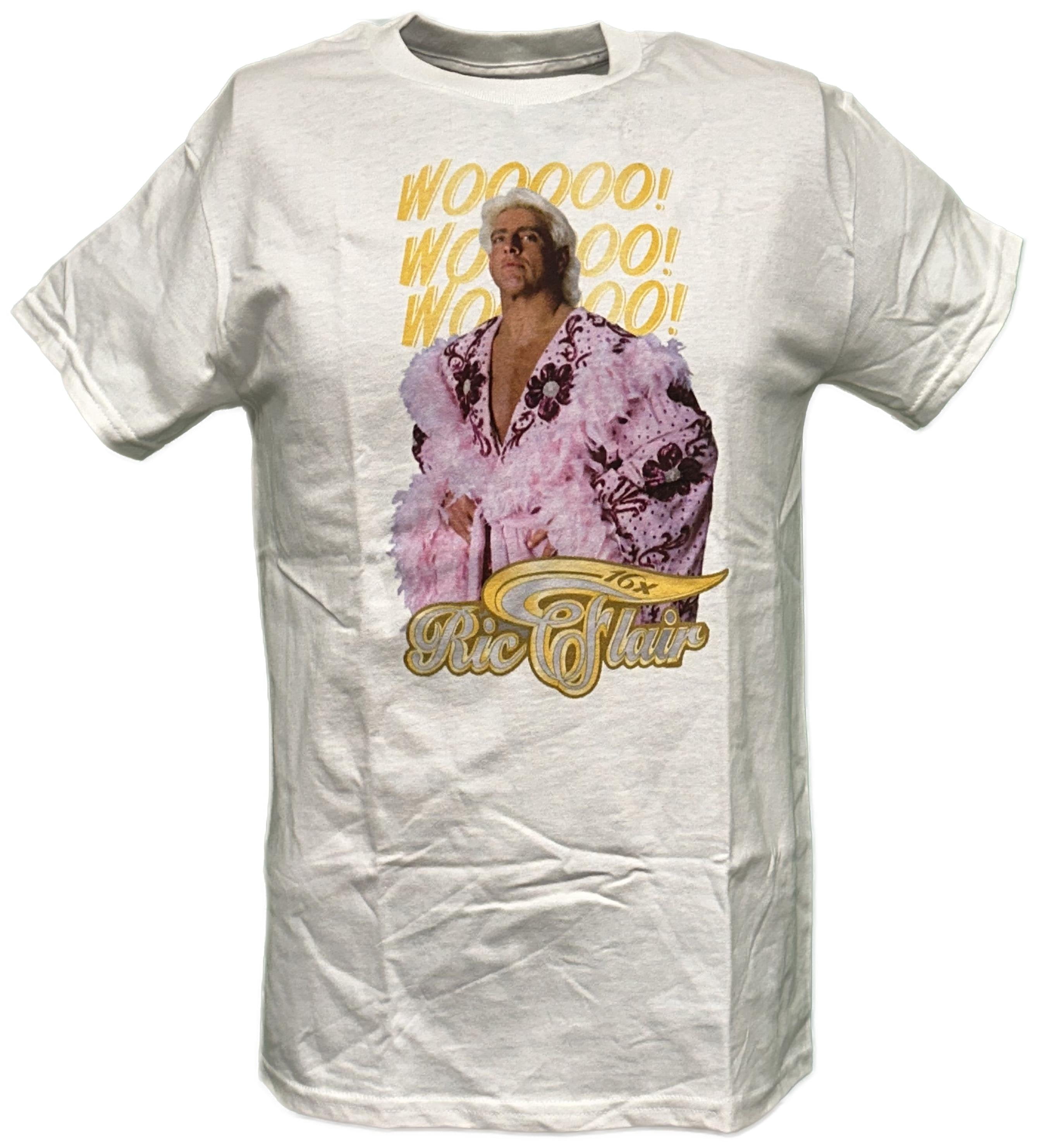 Nature Boy Ric Flair Pink Robe Mens White T-shirt - Walmart.com