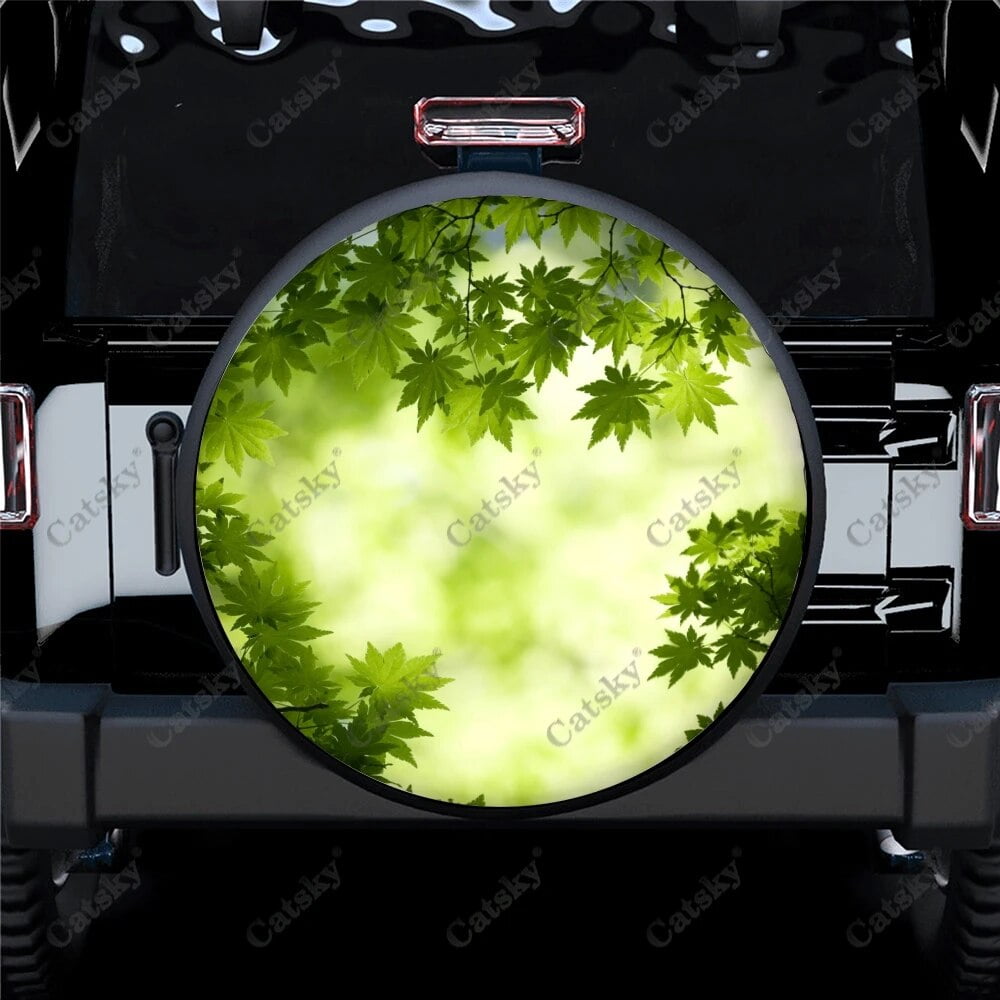 Nature Branch Print Spare Tire Cover Waterproof Tire Wheel Protector