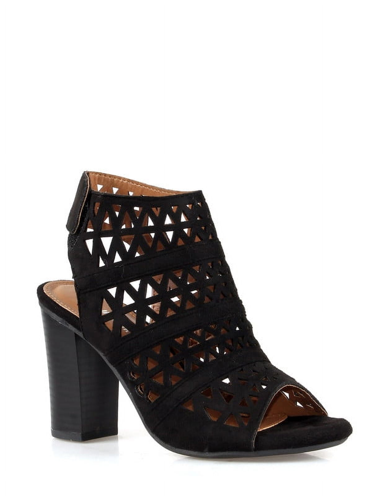 Nature Breeze Hush-03 Women's Open Toe Sling Back Sandal in Black ...