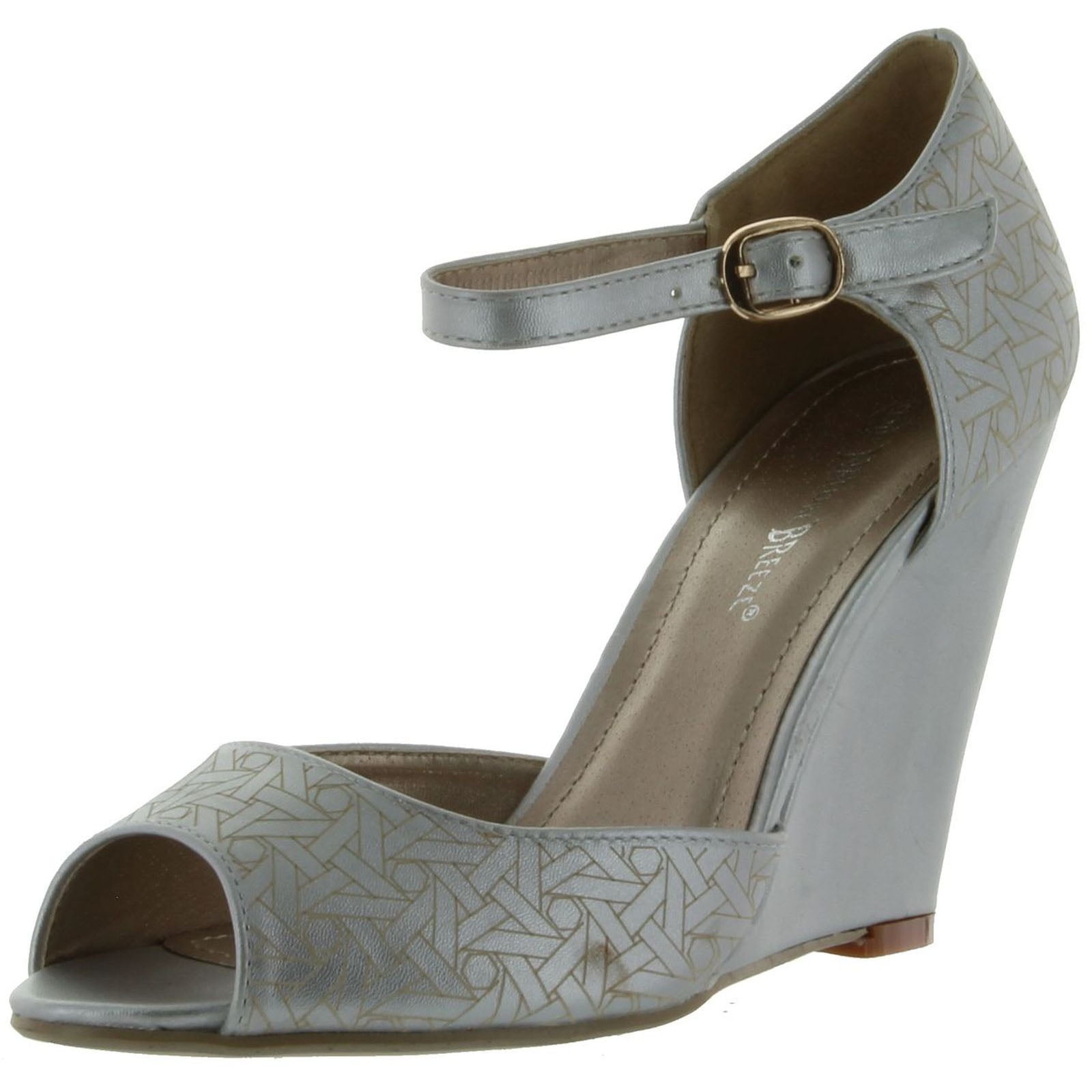 Nature Breeze Womens Melrose-01 Open Toe Sandals - Walmart.com